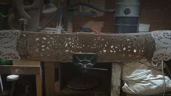 World's first whale bone pare unveiled. - Sands Carving Studio