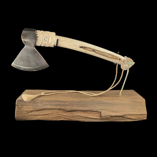 Pātiti Parāoa - Whale Bone Hatchet - Sands Carving Studio