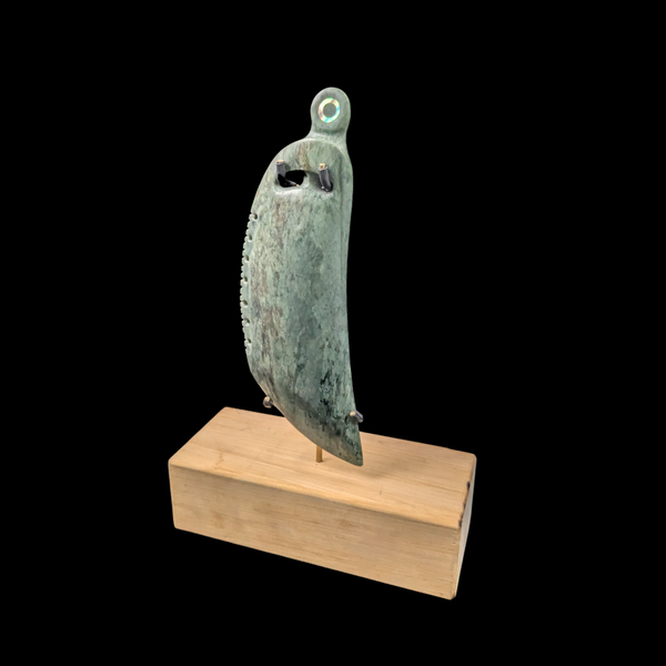 Manaia Inanga - Greenstone Guardian Pendant Sculpture - Sands Carving ...