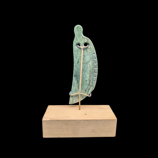 Manaia Inanga - Greenstone Guardian Pendant Sculpture - Sands Carving ...