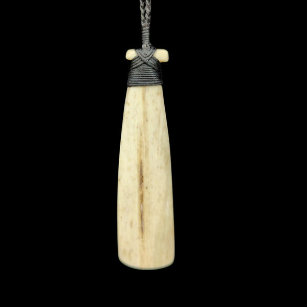 Hei Toki Parāoa -Whale bone Adze Pendant - Sands Carving Studio