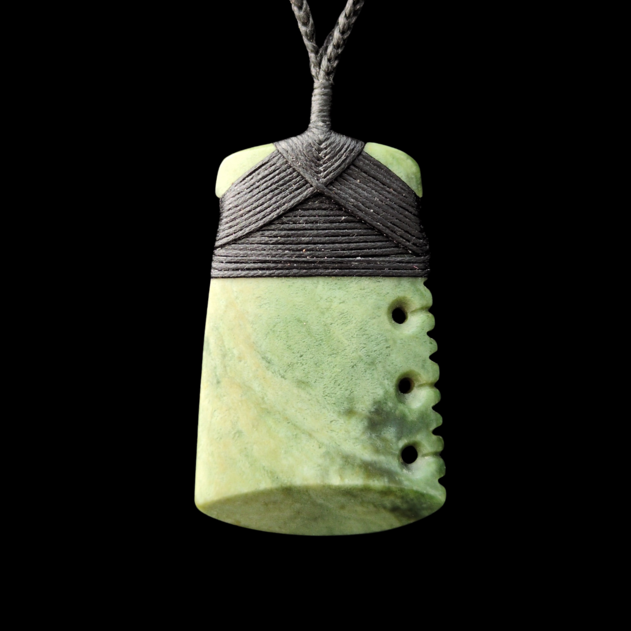 Hei Toki Inanga - Greenstone Adze Pendant - Sands Carving Studio