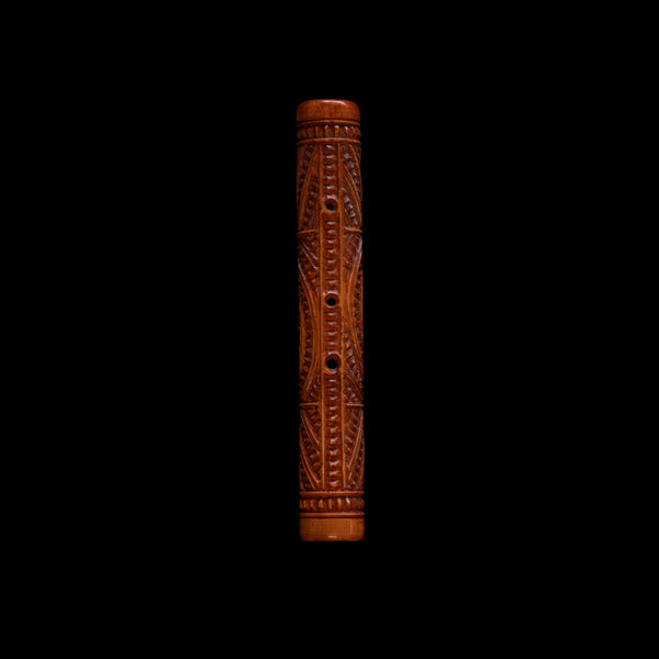 Sands Carving Studio | Antiqued Deer Bone Koauau - Short Flute