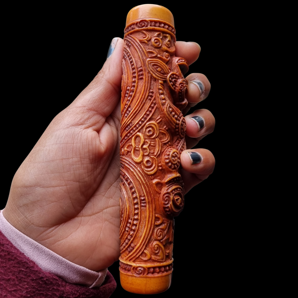 Kōauau - Antiqued Deer Bone Flute - Sands Carving Studio